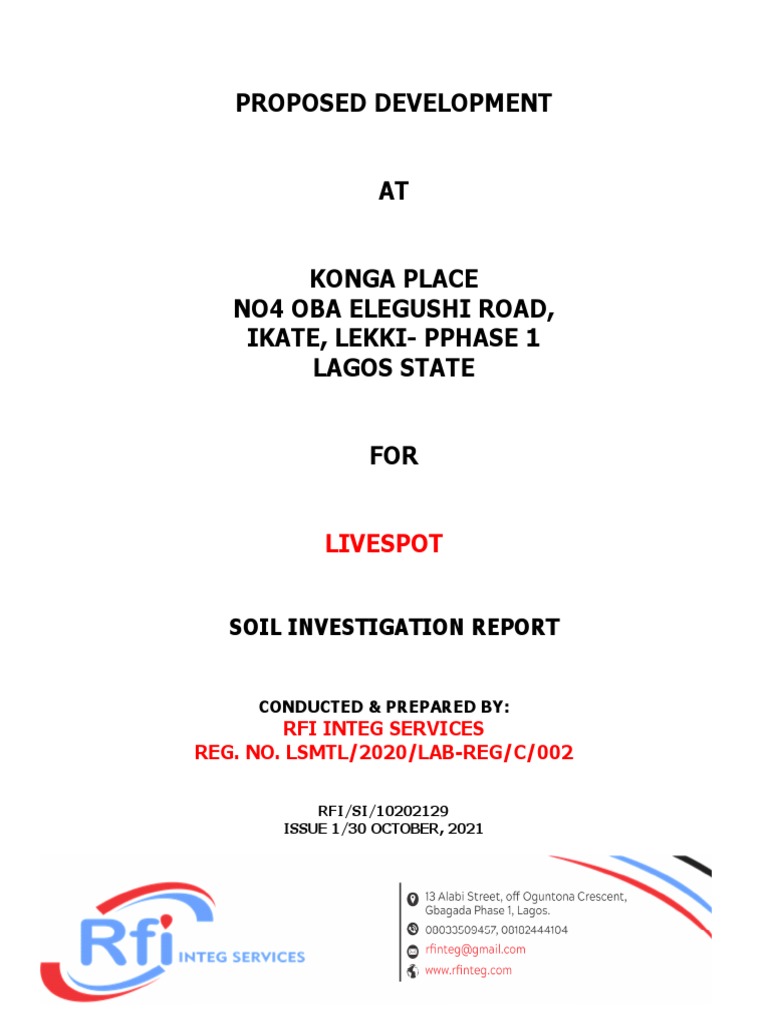 Livespot Soil Test Report | Download Free PDF | Deep Foundation | Silt
