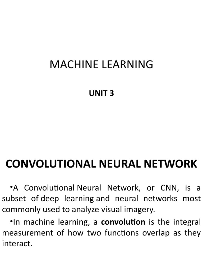 Machine Learning Unit 3 | PDF | Applied Mathematics | Emerging Technologies
