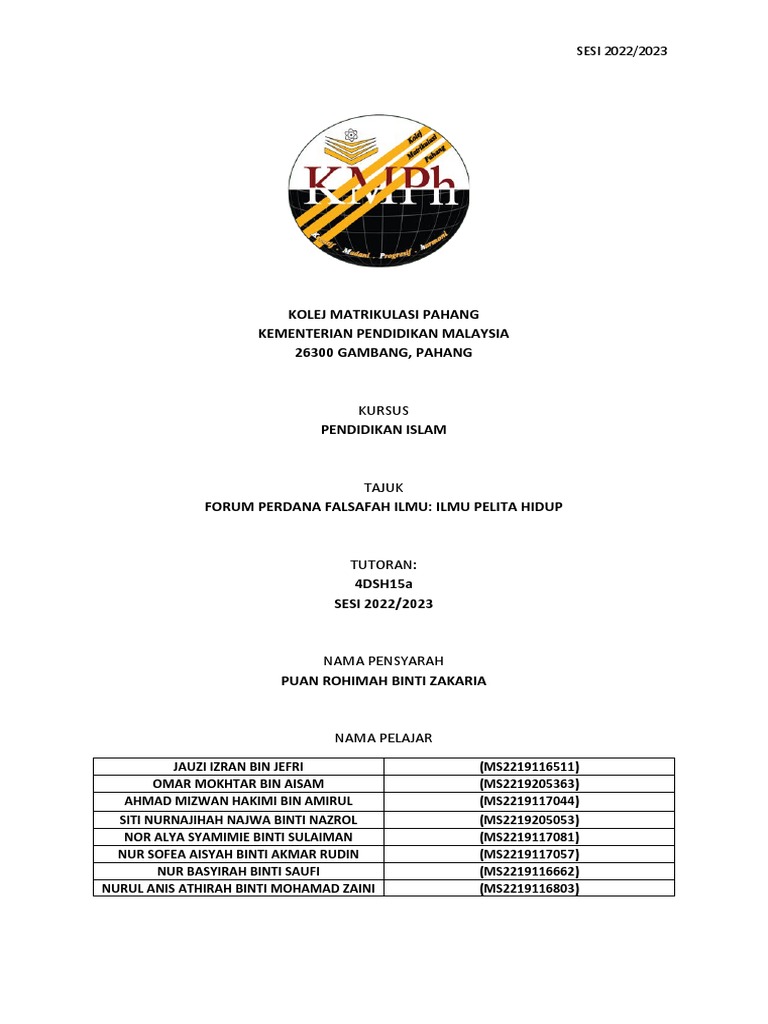 Kertas Kerja PAI | PDF