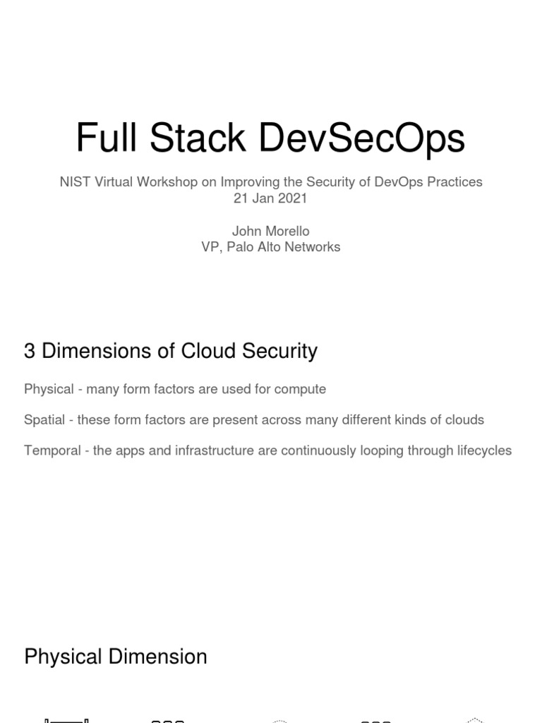 Palo Alto Networks Full Stack DevSecOps | PDF | Computers | Technology & Engineering