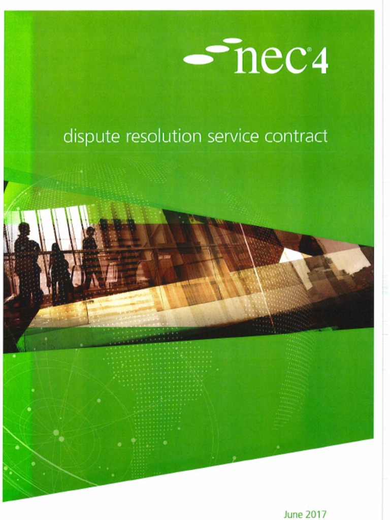 NEC4 Dispute Resolution Service Contract | PDF