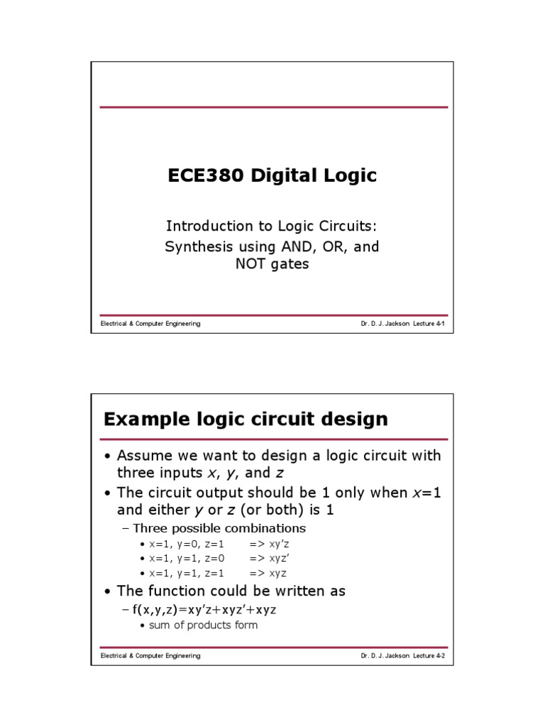 Min Max Term | PDF | Logic Gate | Electronic Circuits