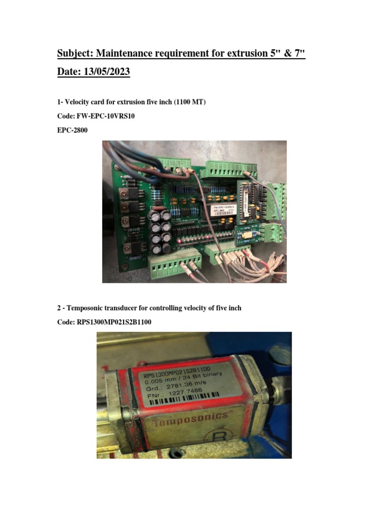 Maintenance Requirment | PDF