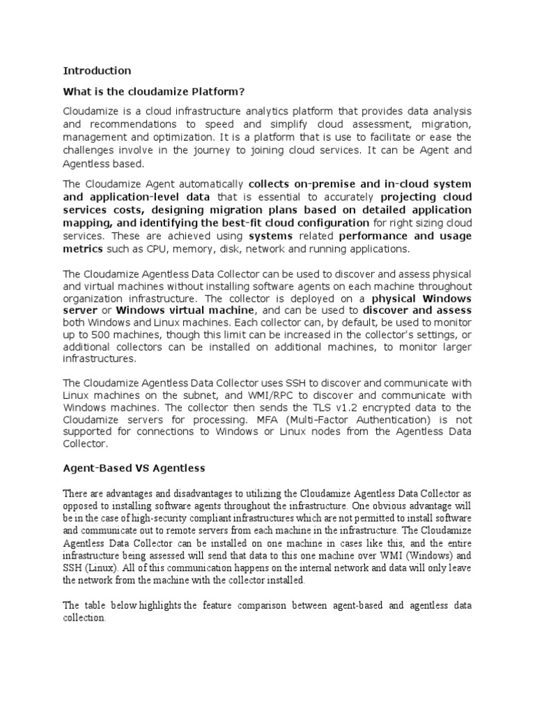 Cloudamize Platform Overview and Benefits | PDF | Cloud Computing ...
