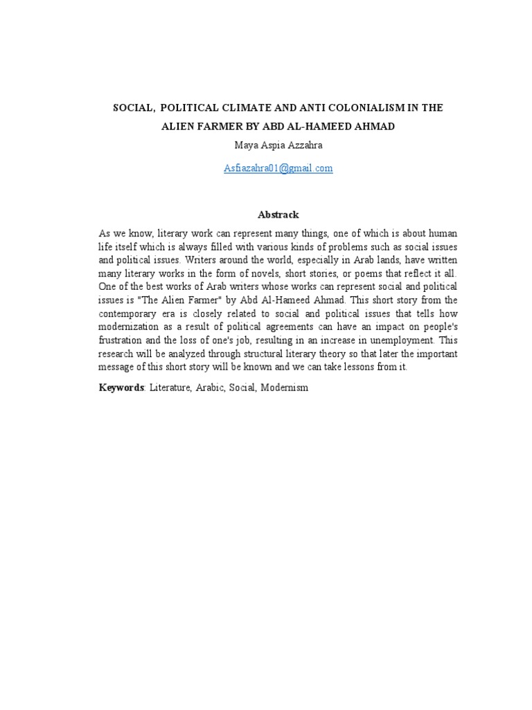 The Alien Farmer | PDF | Classics