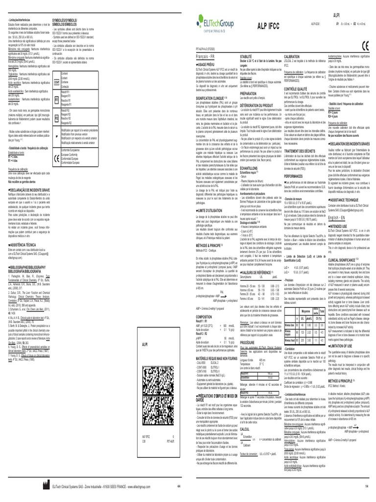 ALP IFCC Selectra Pro | PDF | Chimie | Médecine