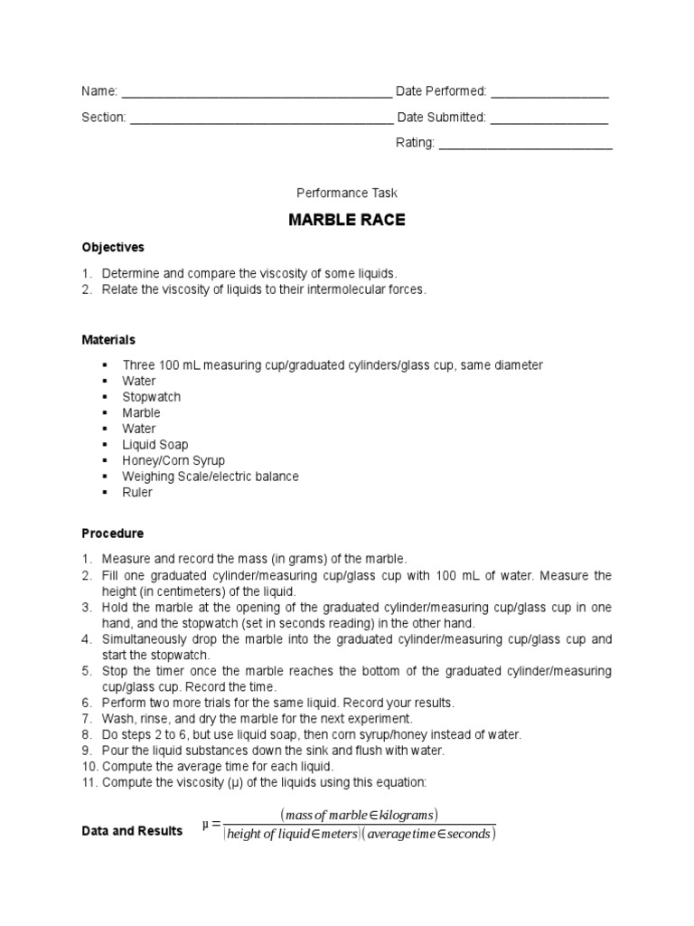 PETA - General Chemistry 2 | PDF | Liquids | Viscosity