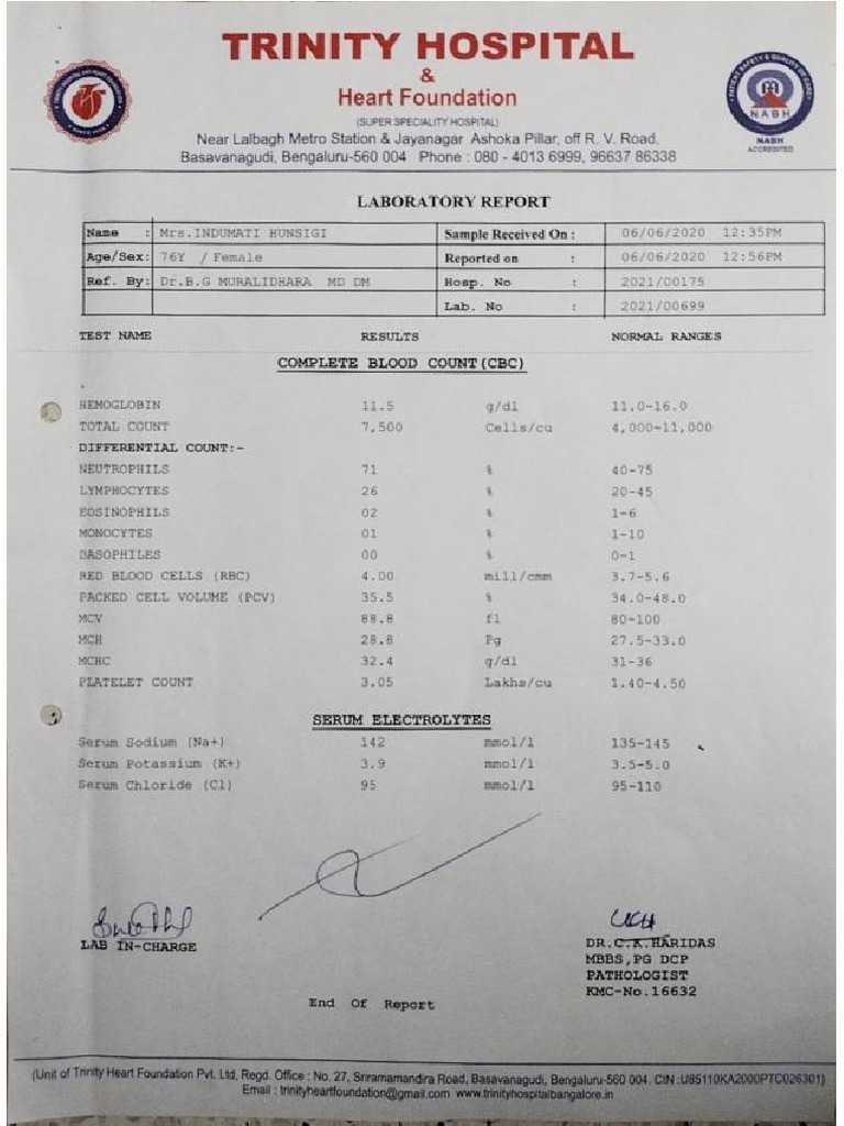 Medical Report | PDF