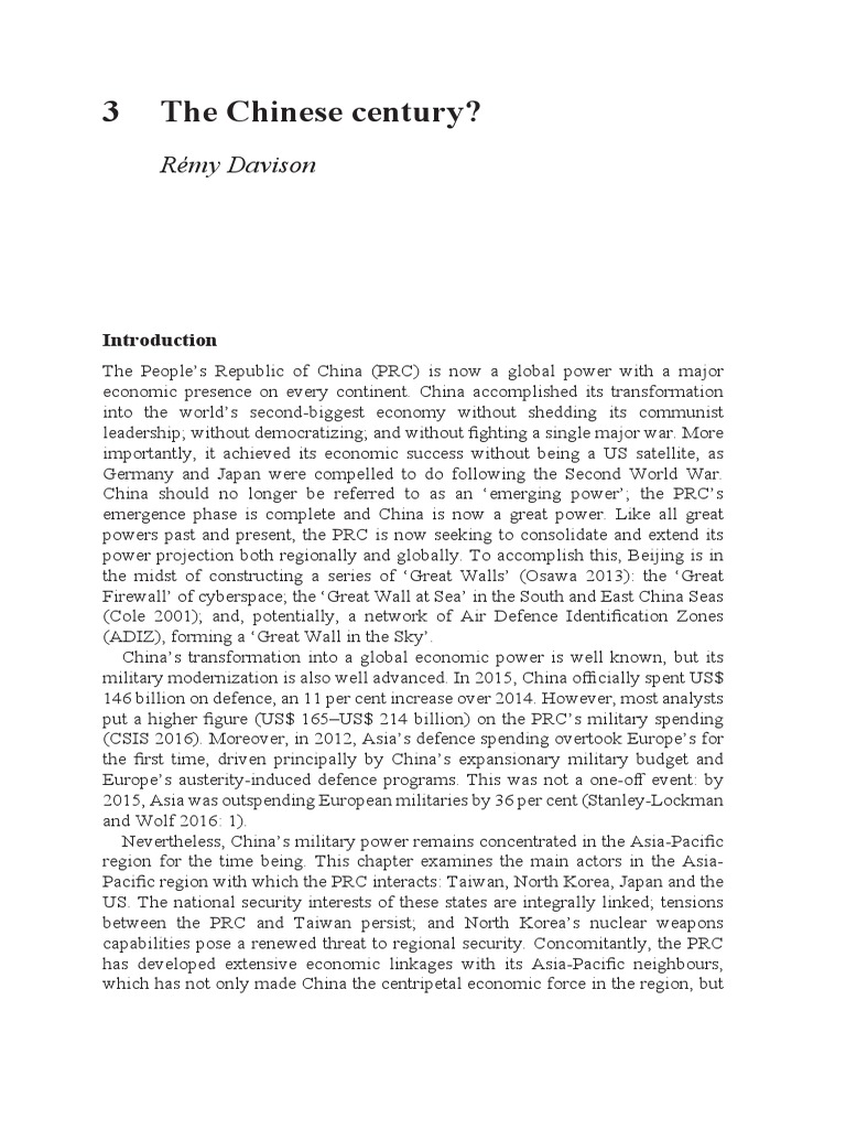 The Chinese Century | PDF | Taiwan | Renminbi