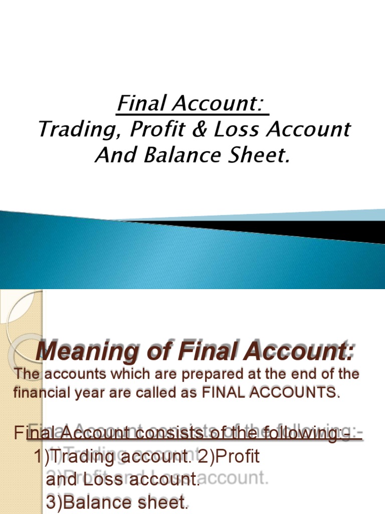 Final Account Numerical Problem | PDF | Expense | Balance Sheet
