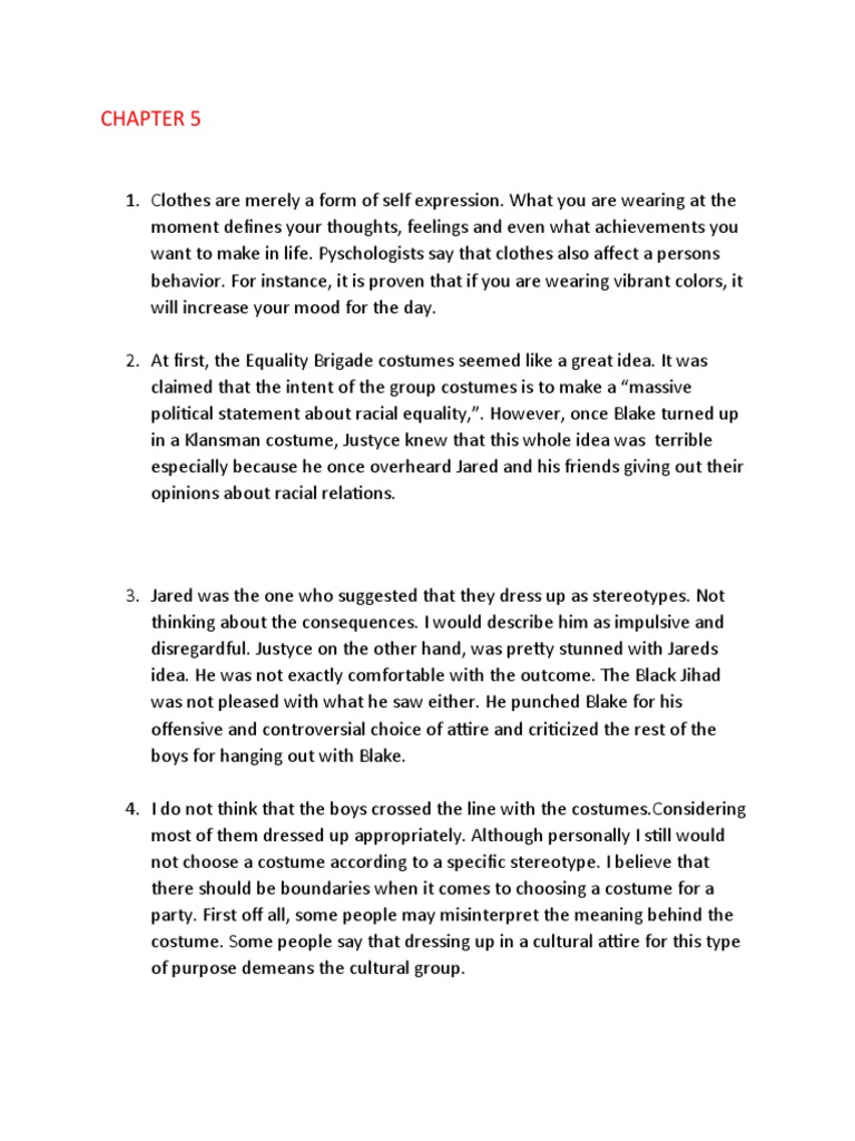Chapter 5-6 | PDF | Clothing | Costume