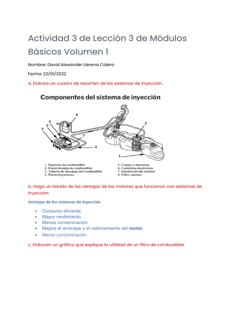 Actividad 3 de Lección 3 de Módulos Básicos Volumen 1 | PDF