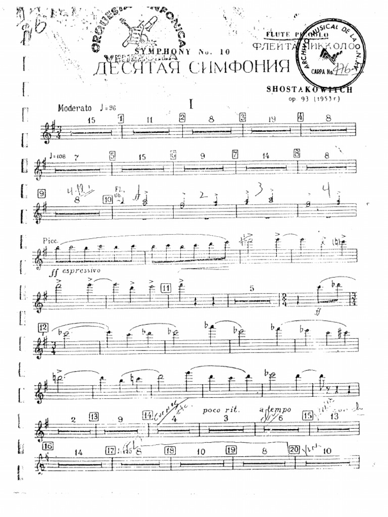 03 Shostakovich 10 Sym Maderas | PDF