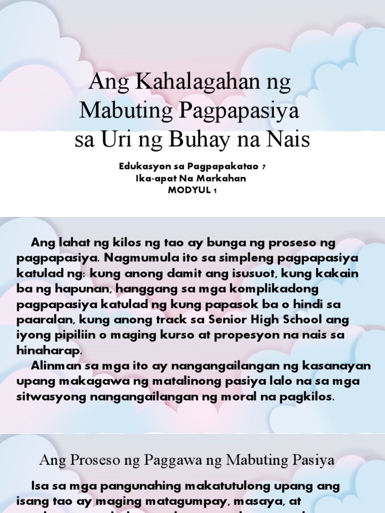 Grade 7 4th Quarter Module 1 | PDF