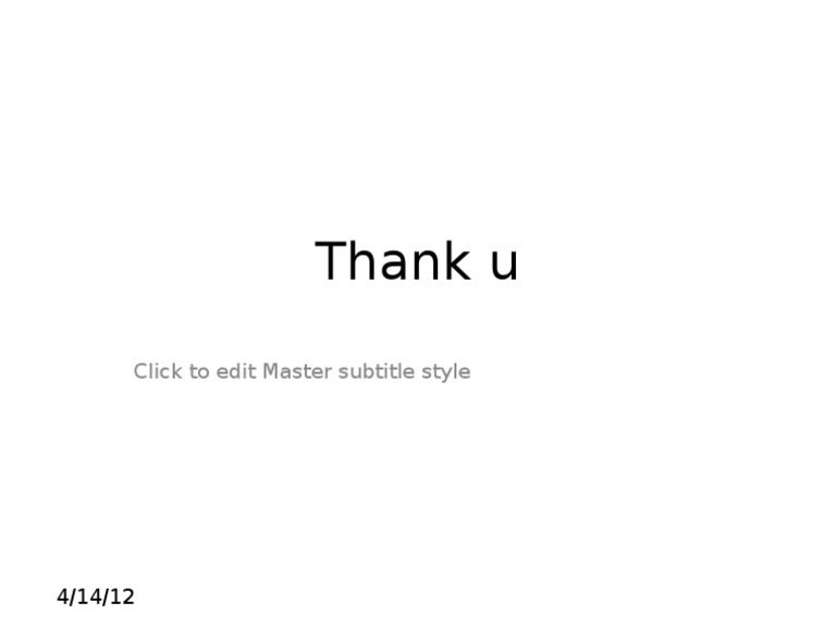 Thank U | PDF