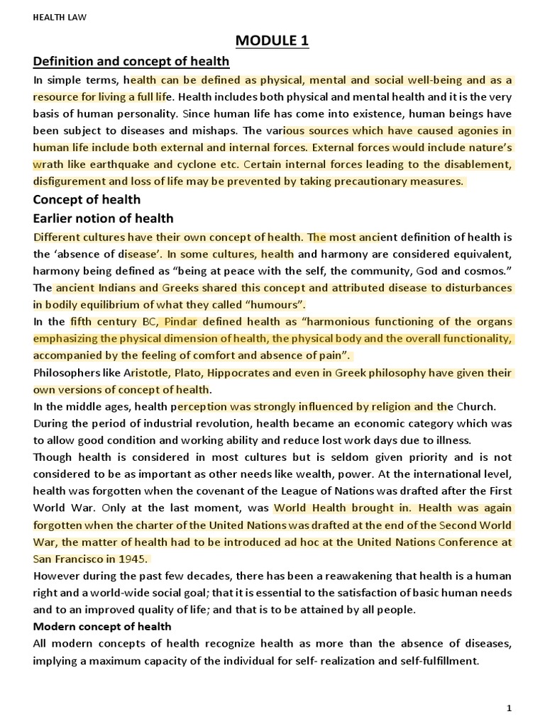 HEALTH LAW S3 Full Note | Download Free PDF | Homeopathy | Ayurveda