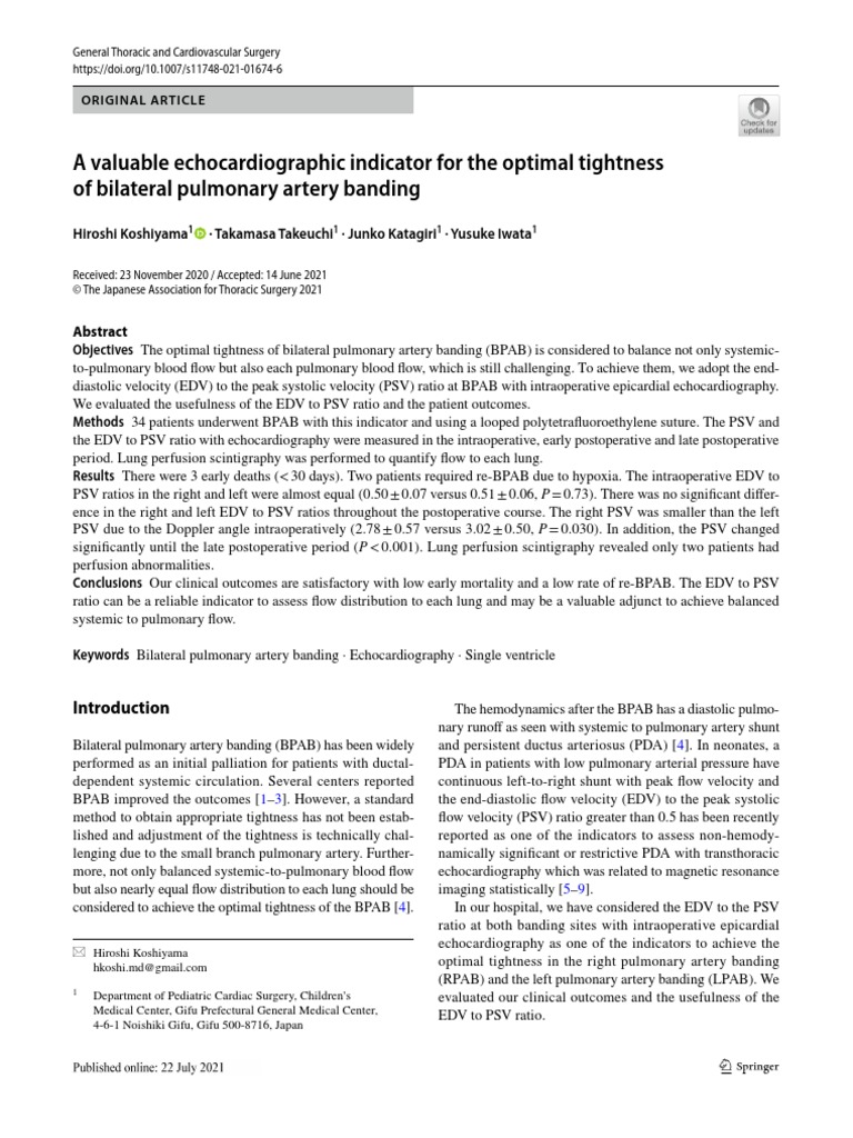 A Valuable Echocardiographic Indicator For The Optimal Tightness Of