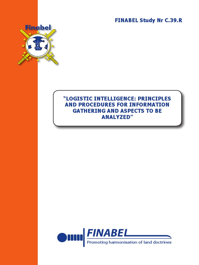 Logistic Intelligence Principles and Procedures For Information ...