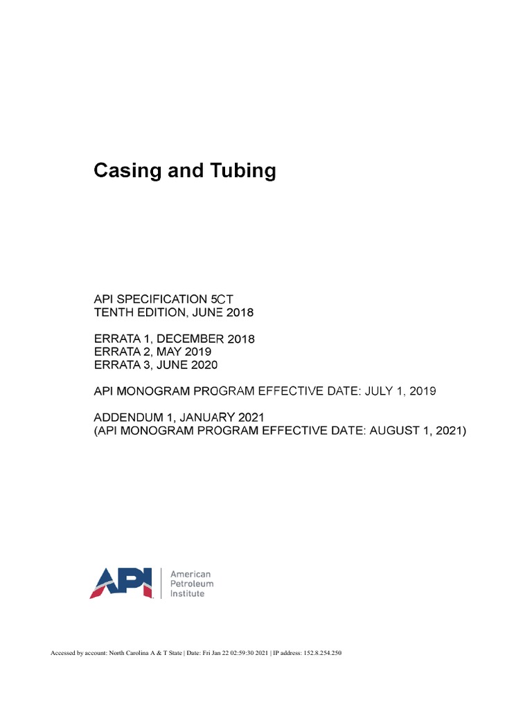 Api 5CT-2021 | PDF