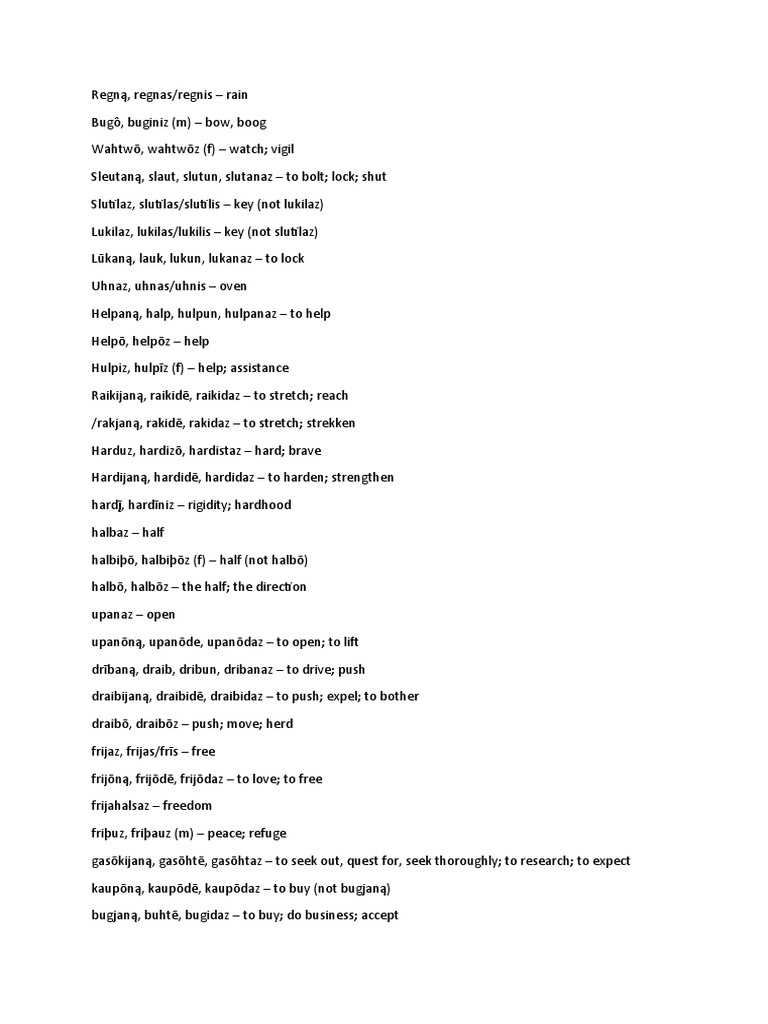 Proto Germanic 24 4 2022 | PDF