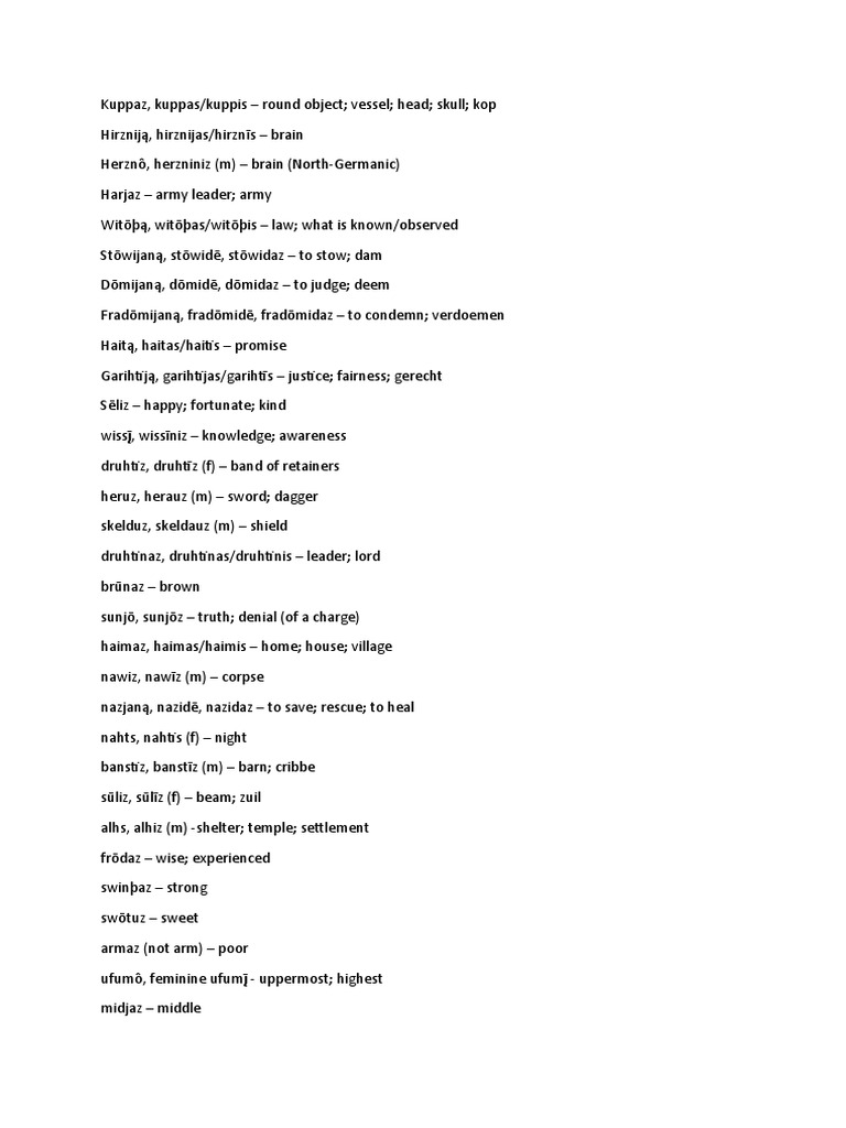 Proto Germanic 25 4 2022 | PDF | History | Religion & Spirituality