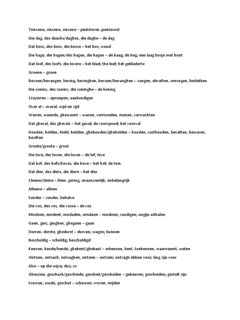 Middelnederlands-11-5-2022 | PDF