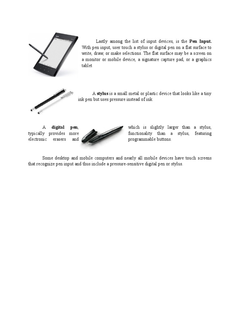 Pen Input | PDF