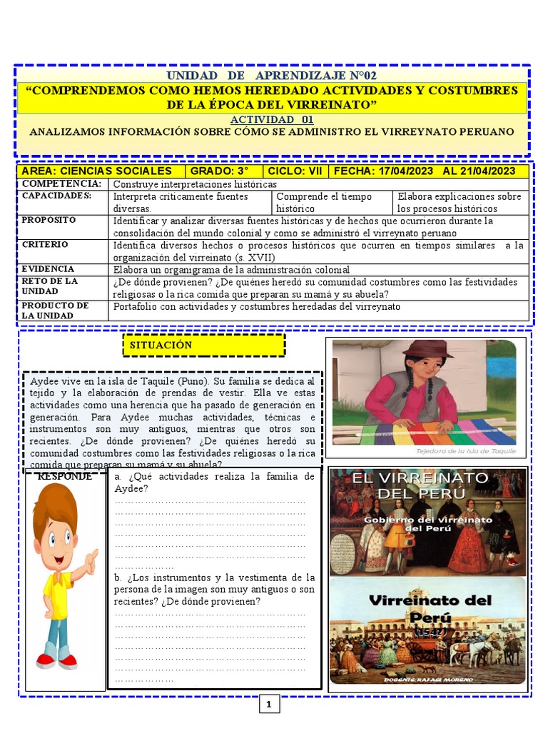 Administración y Costumbres del Virreinato | PDF | Nueva españa ...