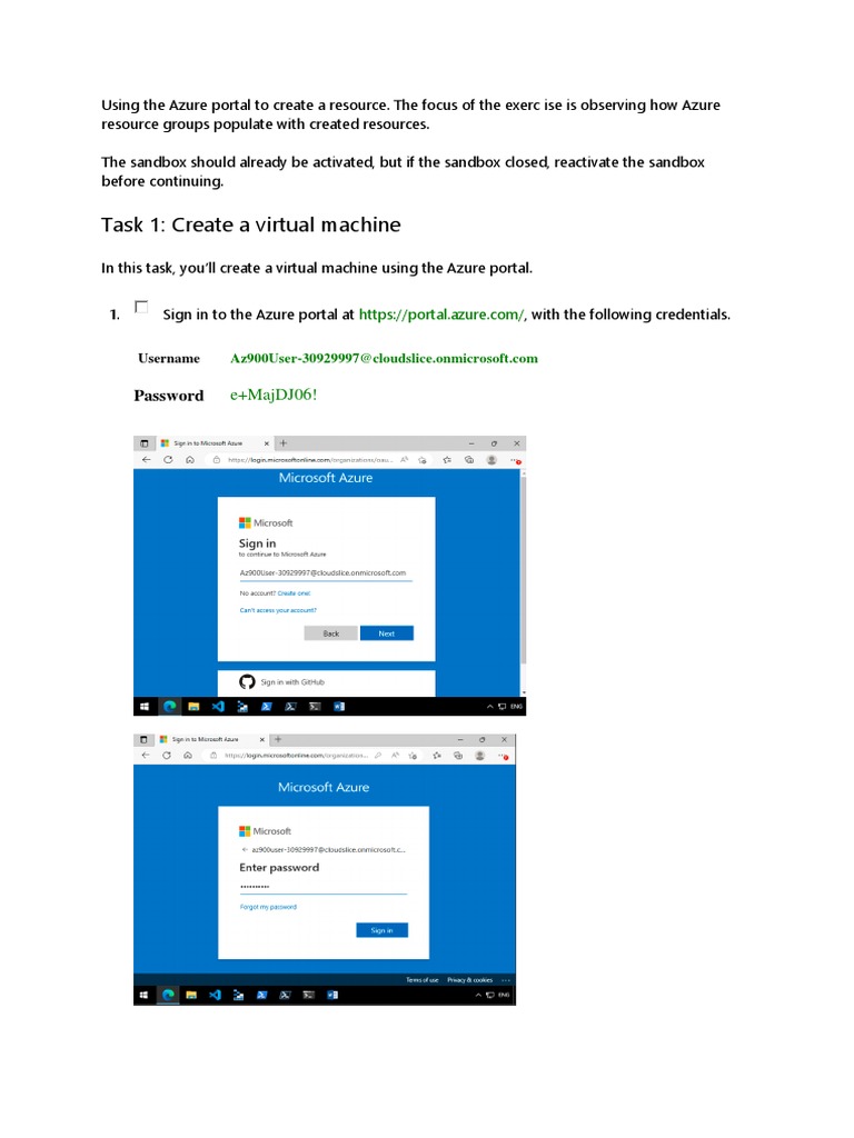 Create Azure Resource | PDF