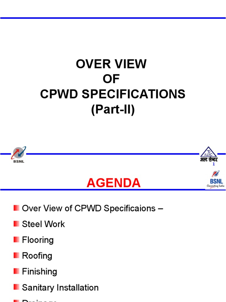 CPWD Specifications Overview 2023 | PDF | Valve | Welding