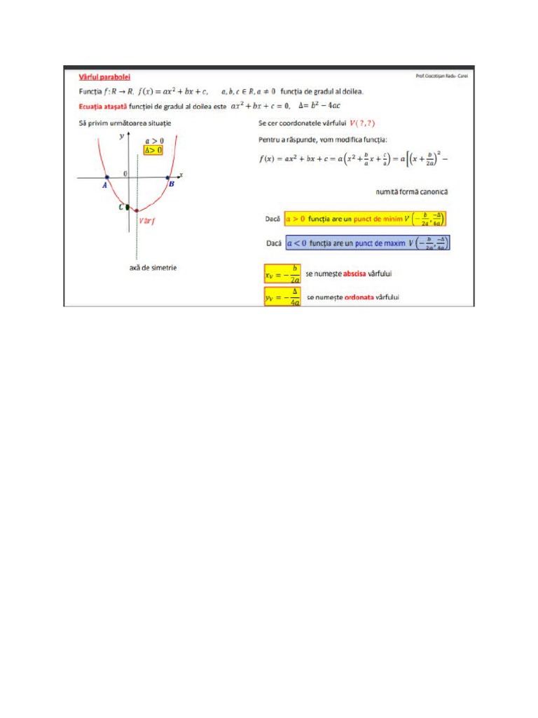 Varful Parabolei | PDF