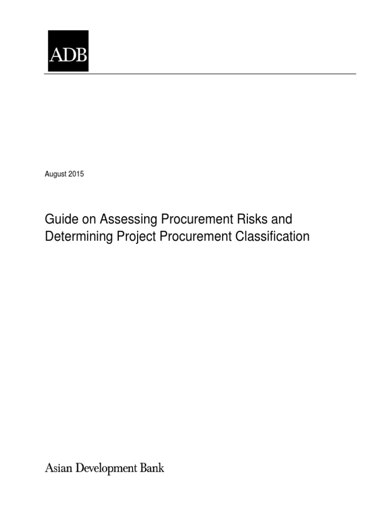 Procurement Risk Assessment Guide | PDF | Risk | Procurement