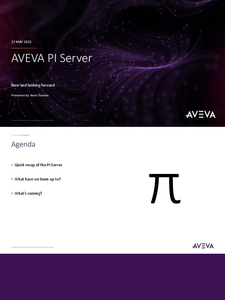 AVEVA Geneva AVEVA PI Server now and looking forward | PDF | Cloud ...