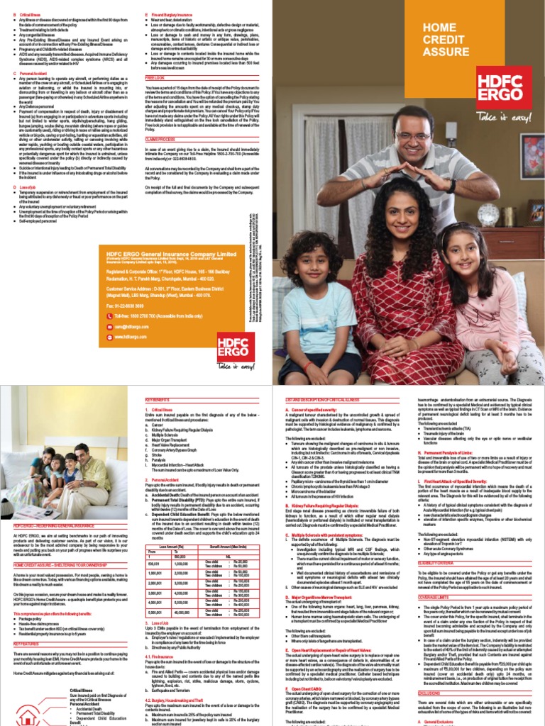 Home Credit Assure - Brochure | PDF