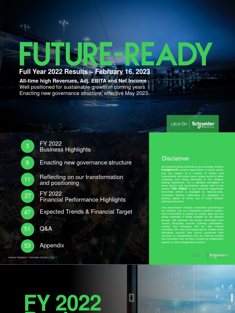 2022 Full Year Presentation | PDF | Economic Growth | Low Carbon Economy
