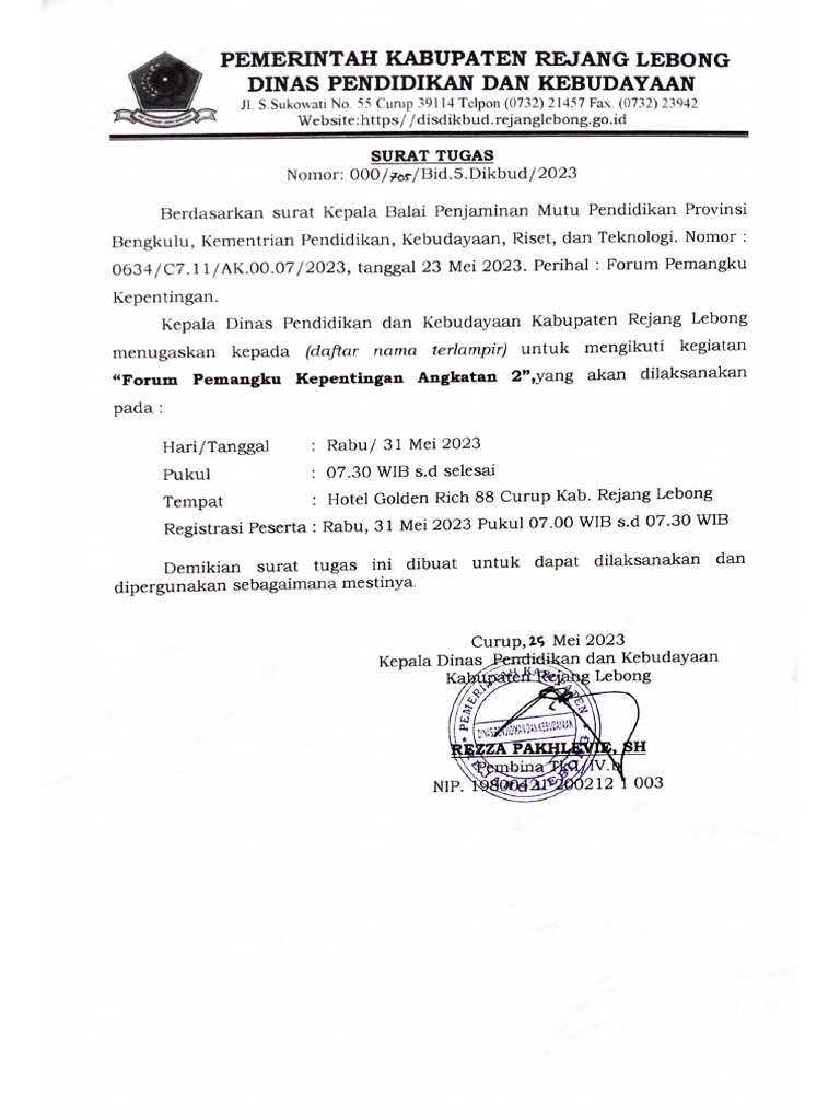 SPT Forum Pemangku Kepentingan Angkt 2 | PDF