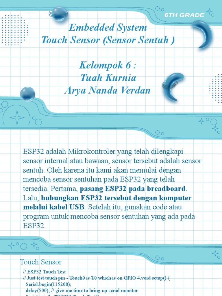 Uji Sensor Sentuh pada ESP32 | PDF | Teknologi & Rekayasa