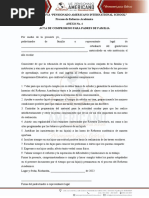 Carta Compromiso Apoderado | PDF | Aprendizaje | Modificación de comportamiento