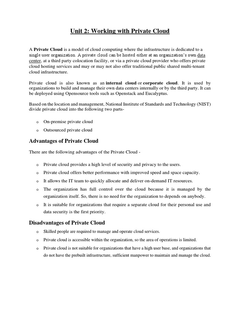 Private Cloud & Apache CloudStack Guide | PDF | Computers | Technology & Engineering