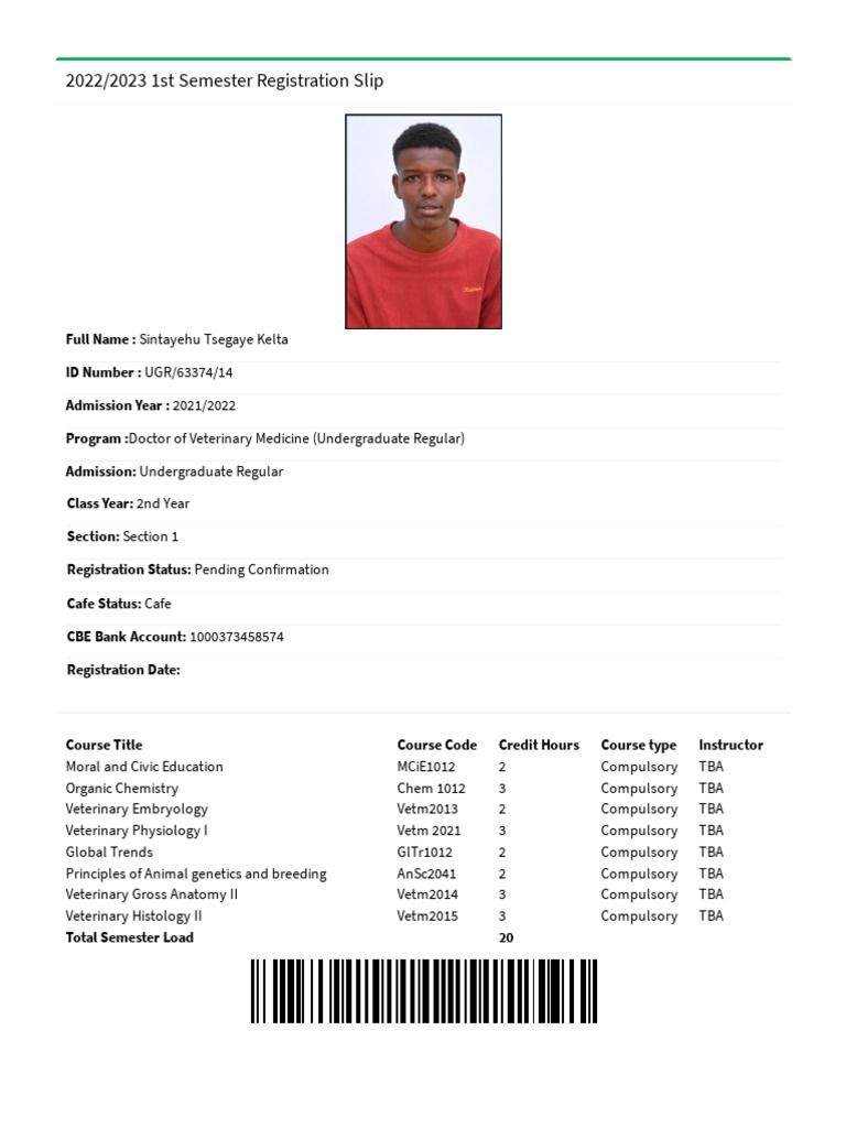 DVM Second Ambo University | PDF