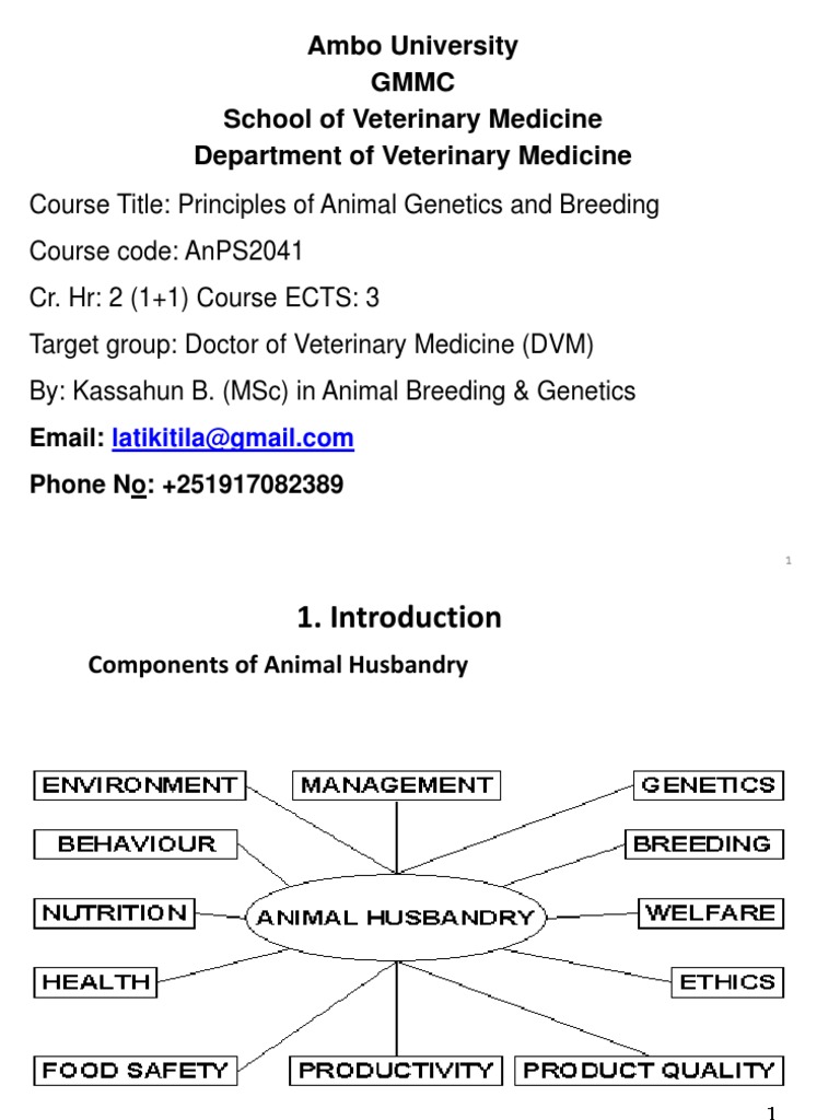 DVM Lecture Note 2022 | PDF