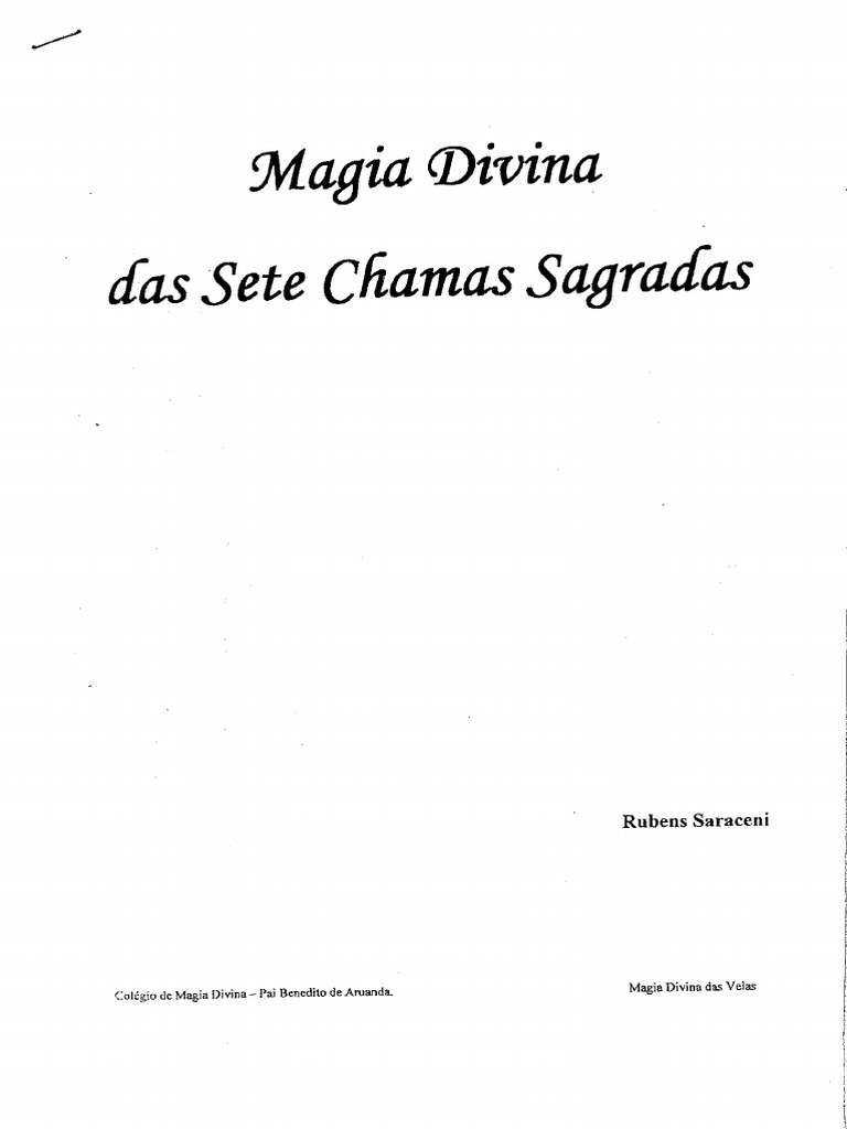 Apostila Magia Divina Das Sete Chamas Sagradas | PDF