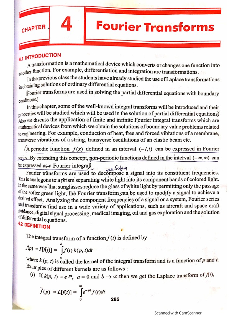 Fourier Transforms | PDF