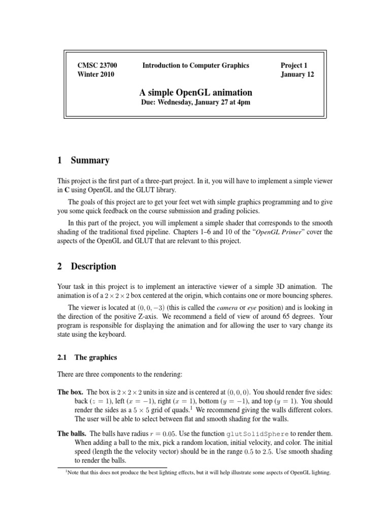 Simple Opengl Animation | PDF Simple Opengl Animation | PDF