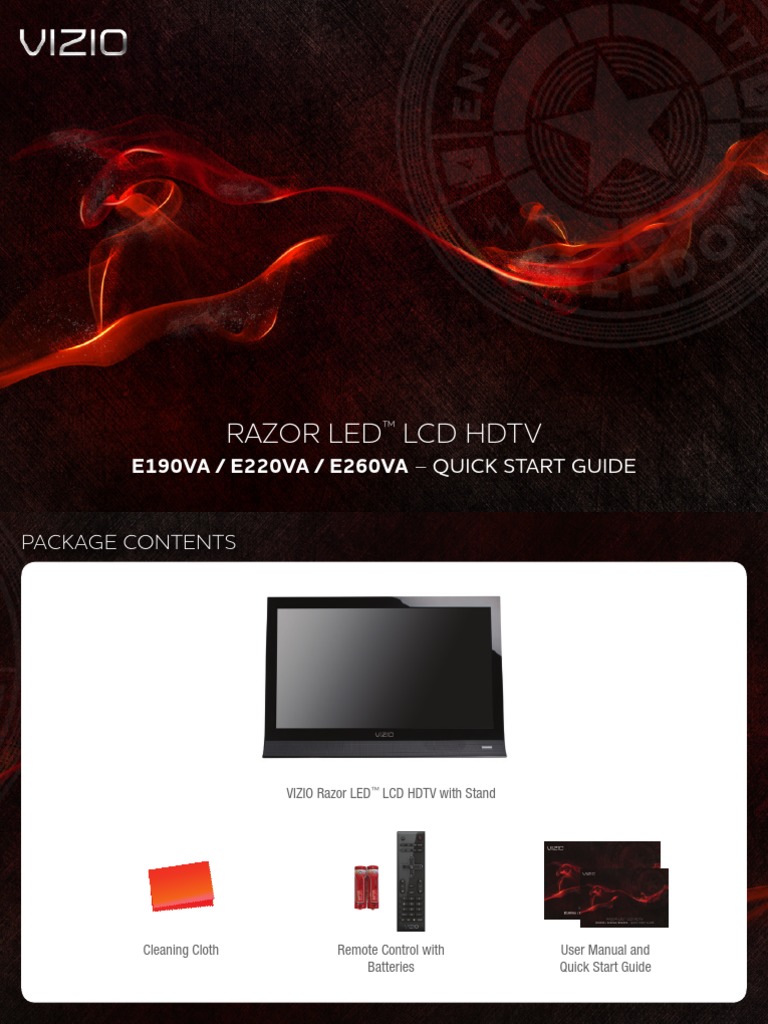 Manual Vizio E220VA | PDF