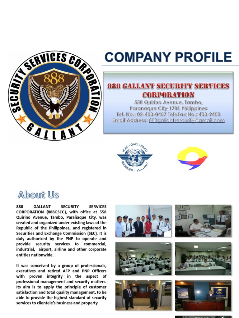 888 Gallant Security Services Overview | PDF | Securities (Finance ...