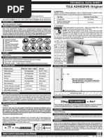 ABC Tile Adhesive Original Technical Data Sheet | PDF