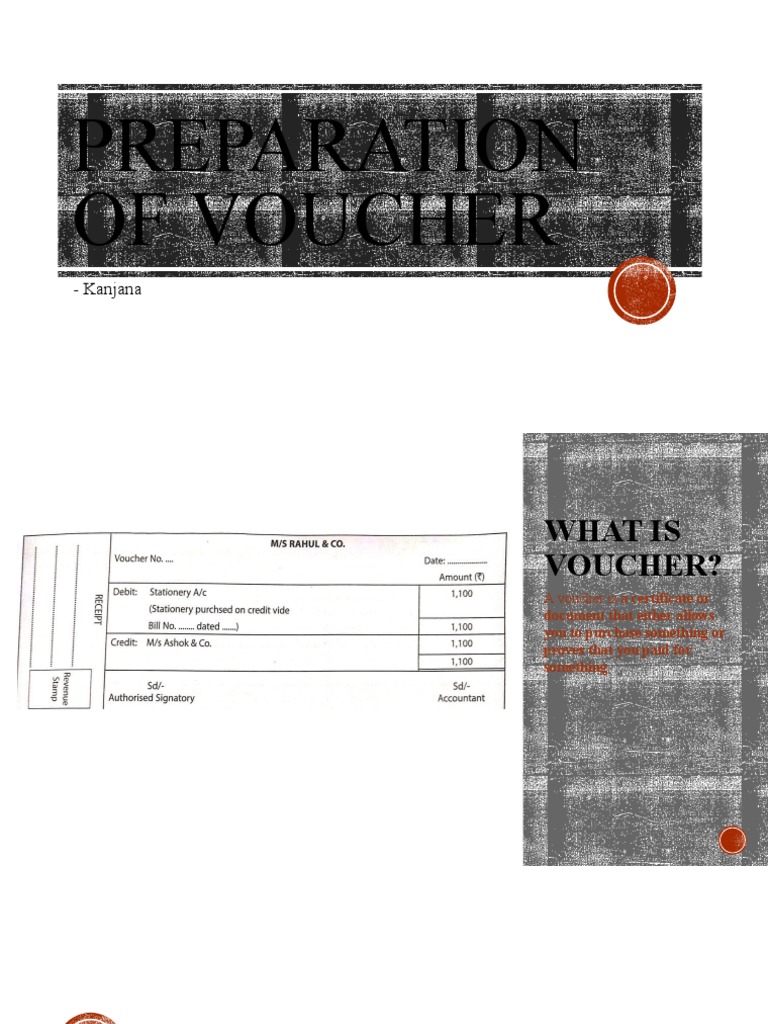 Preparation of voucher | PDF
