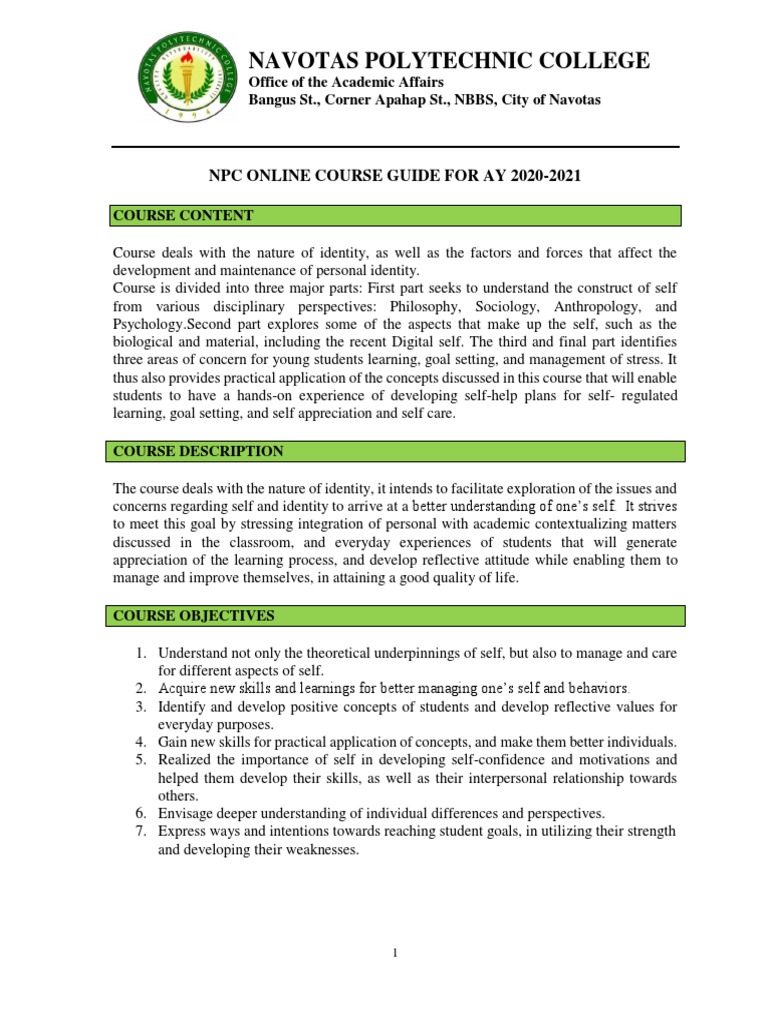 UTS Module 2 | PDF | Self Concept | Identity (Social Science)