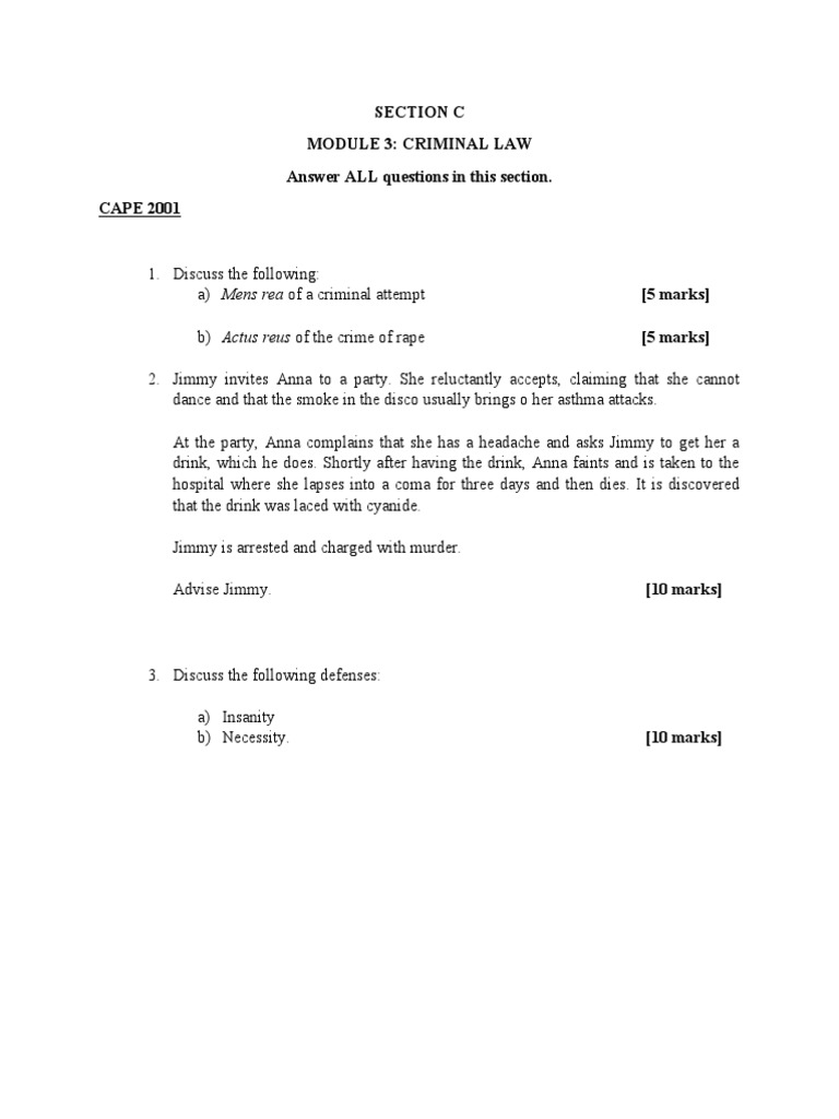 Criminal Law Pp Compilation Pdf Criminal Law Mens Rea